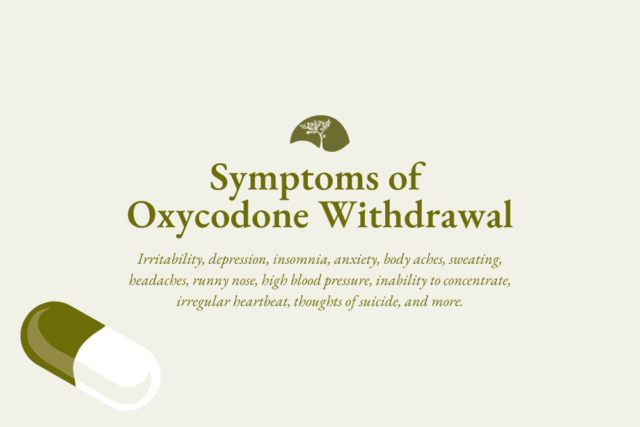 Oxycodone Withdrawal Symptoms Opioid Addiction Signs